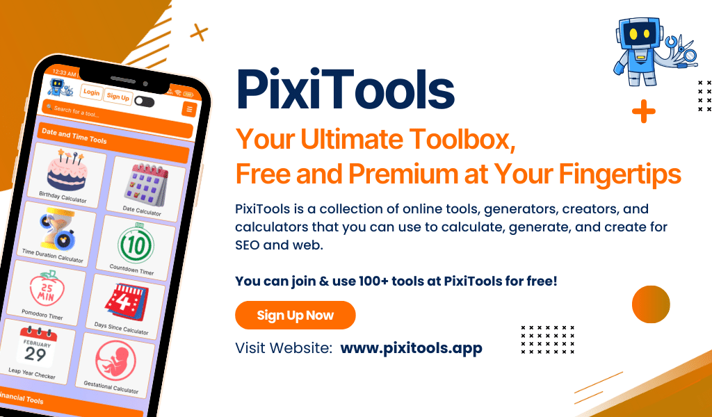 PixiTools - 100+ Free Tools For Your Daily Needs - IMiMofficial